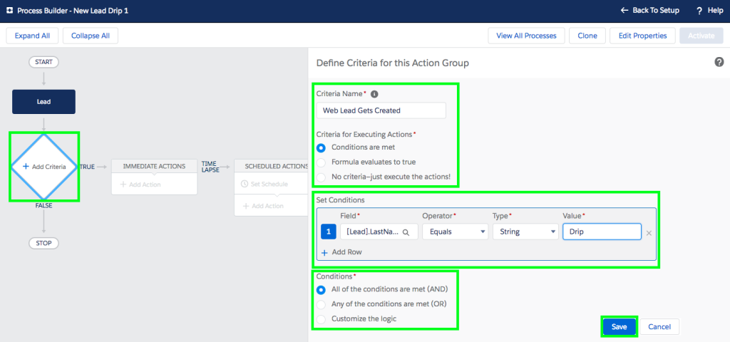 How to Setup Email Drip Campaign in Salesforce with the Workflow Processes and Process Builder